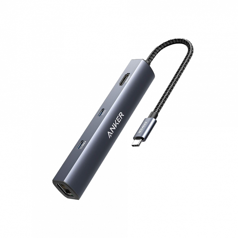 Anker USB C Hub 6-in-1 USB C PD Hub with 65W Power Delivery - A8365
